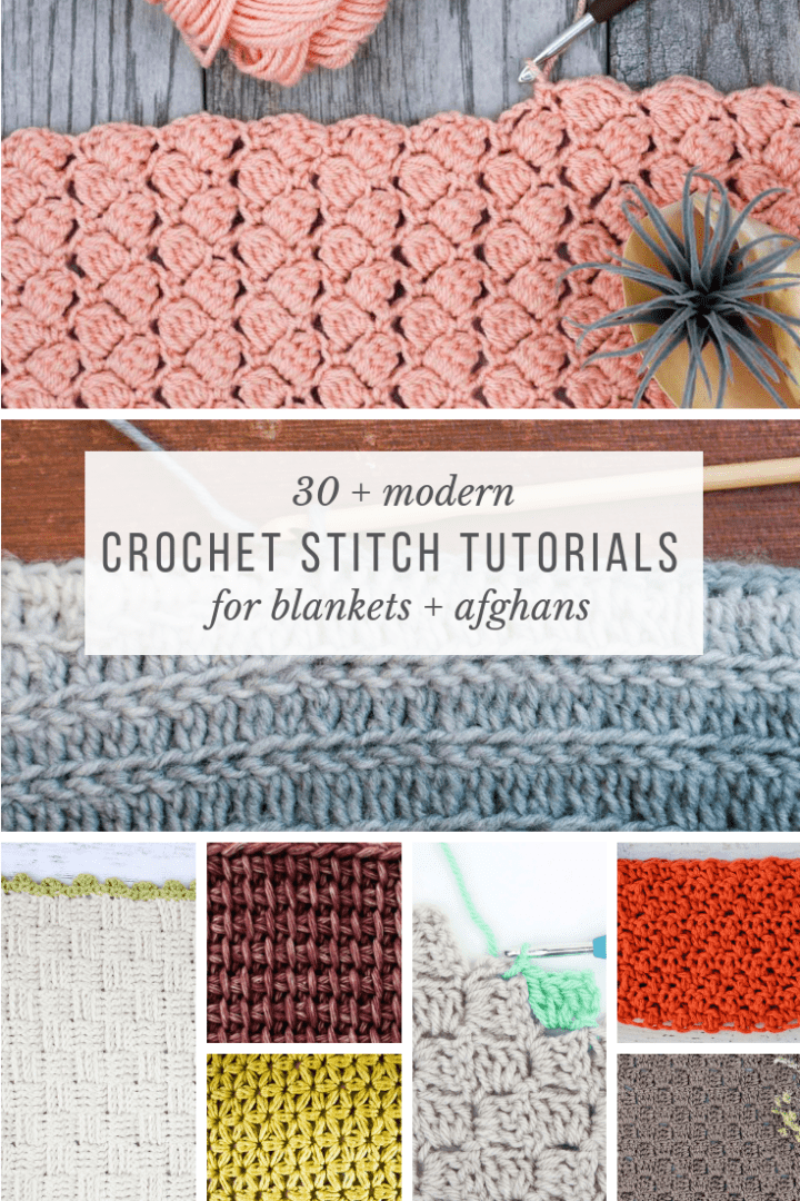 30+ Crochet Stitches For Blankets and Afghans - Many with Video Tutorials!