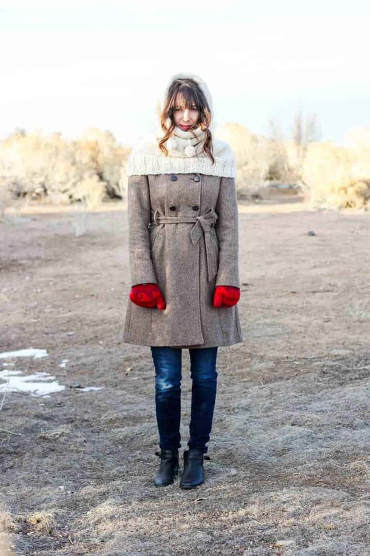 "The Huggle" Hooded Cowl - Free Knitting Pattern » Make & Do Crew