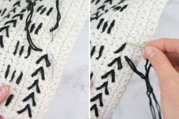 Mud Cloth Crochet Pillow Pattern -- Free Pattern! » Make & Do Crew