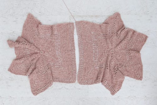 Crochet Cardigan Sweater Pattern made from two hexagons - free pattern!
