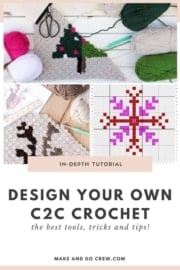 The Easiest Way To Design Your Own C2C Crochet Graph Patterns >> step ...