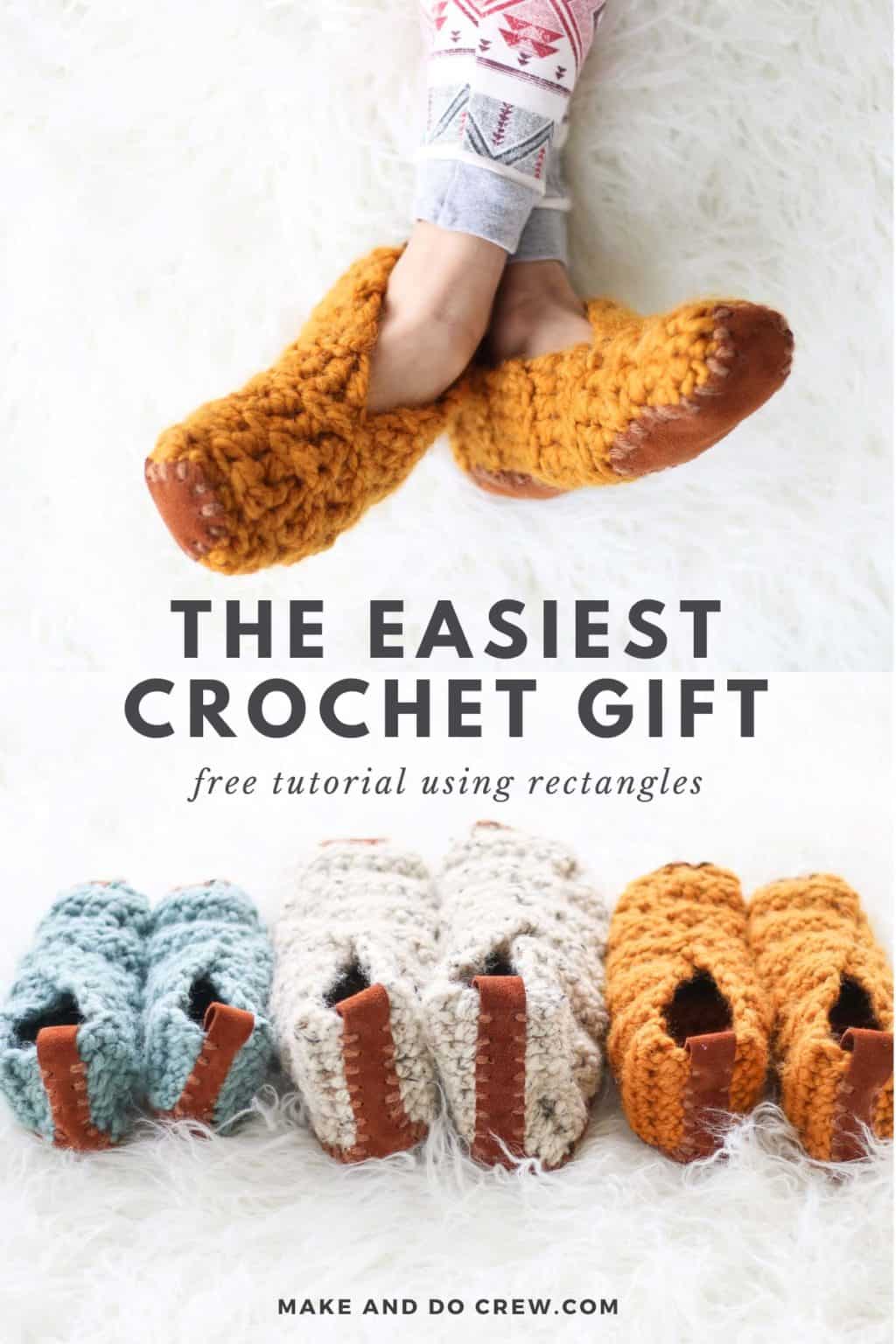 2-Hour Easy Crochet Slippers for Complete Beginners