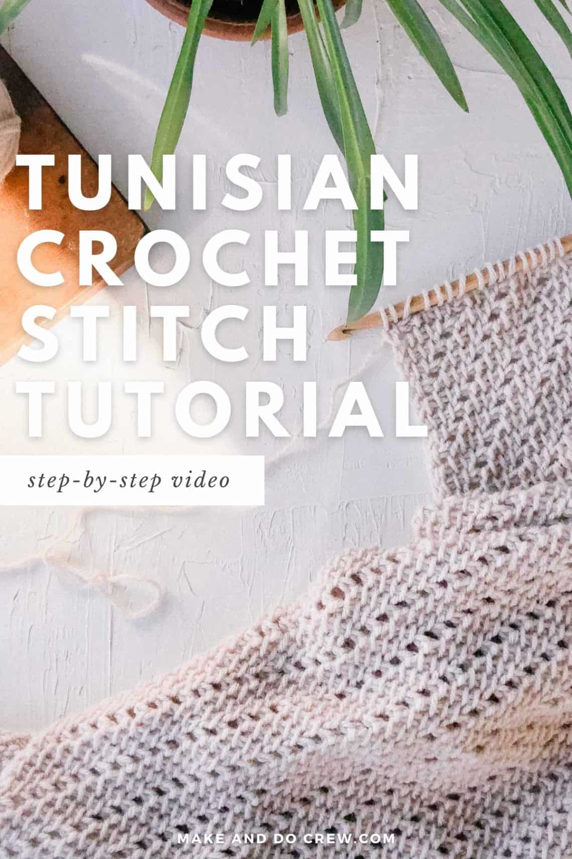 How to Crochet the Tunisian Diagonal Eyelet Stitch Video Tutorial ...