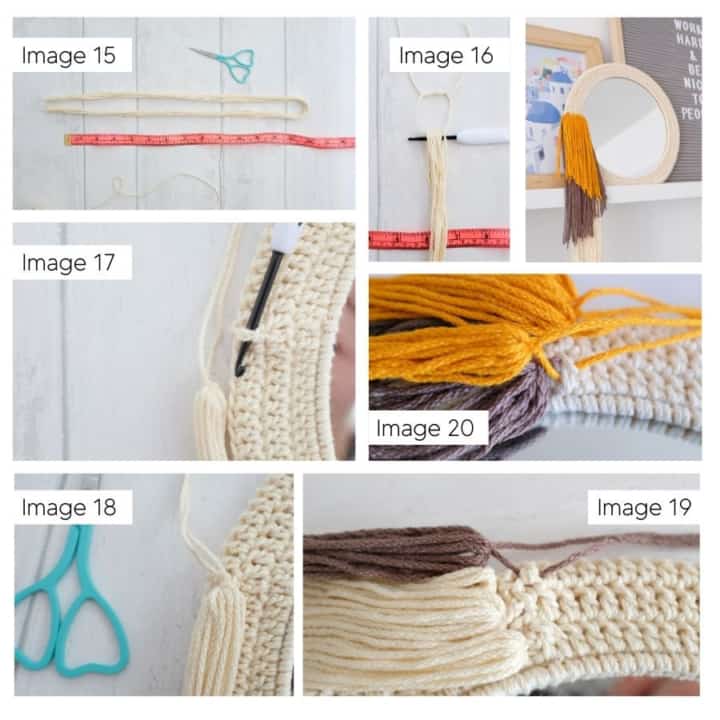 How to Crochet a Boho Mirror Wall Hanging » Make & Do Crew