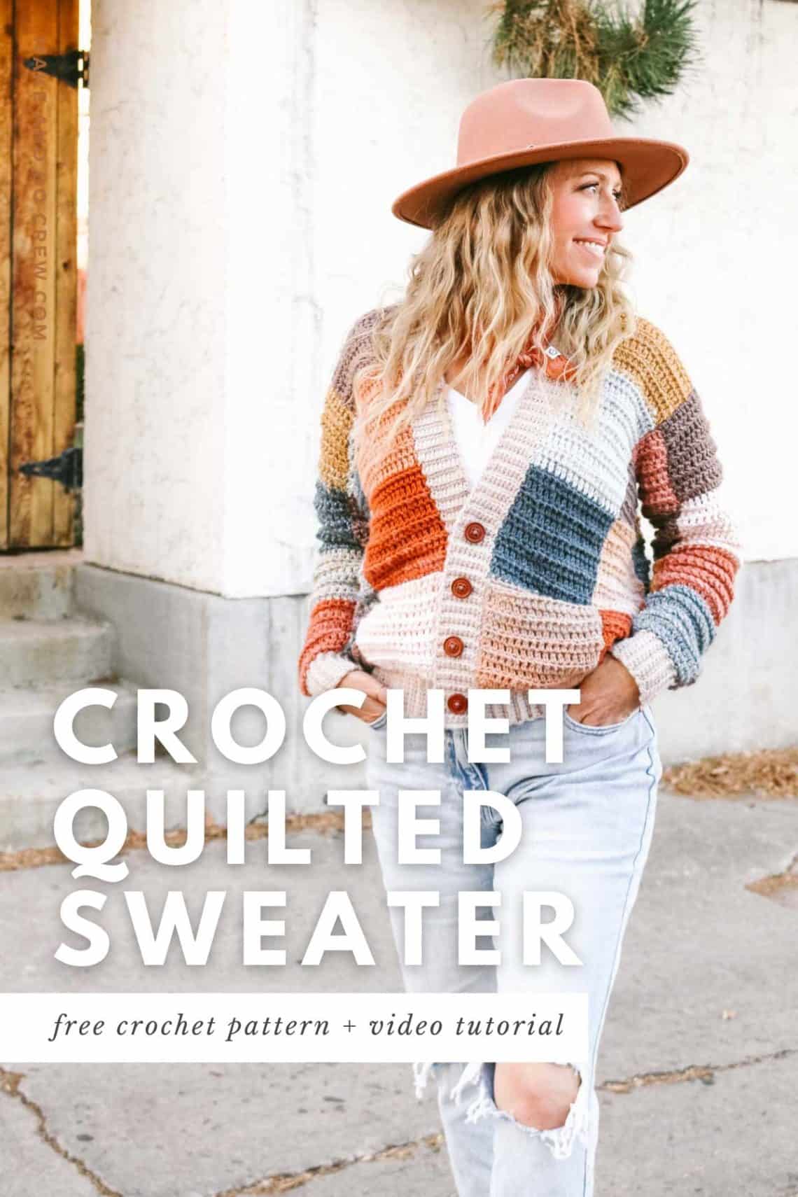 Crochet Patchwork Cardigan Free Pattern + Tutorial