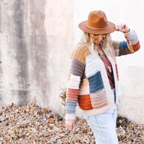 The Campfire Cardigan - Free Crochet Hexagon Sweater Pattern