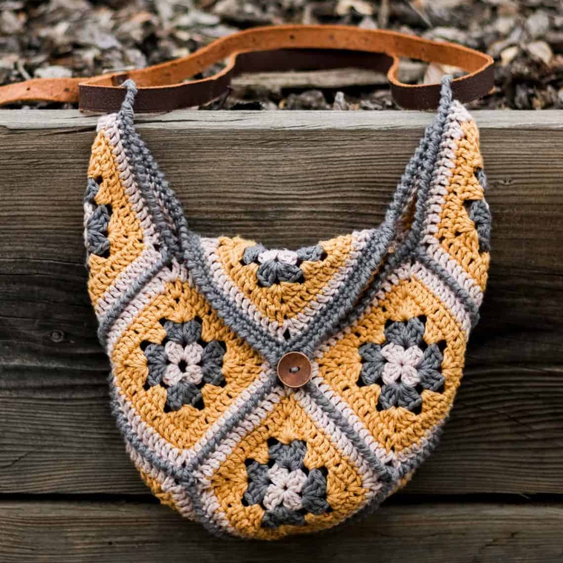 Easy Round Crochet Bag - Free Pattern + Tutorial