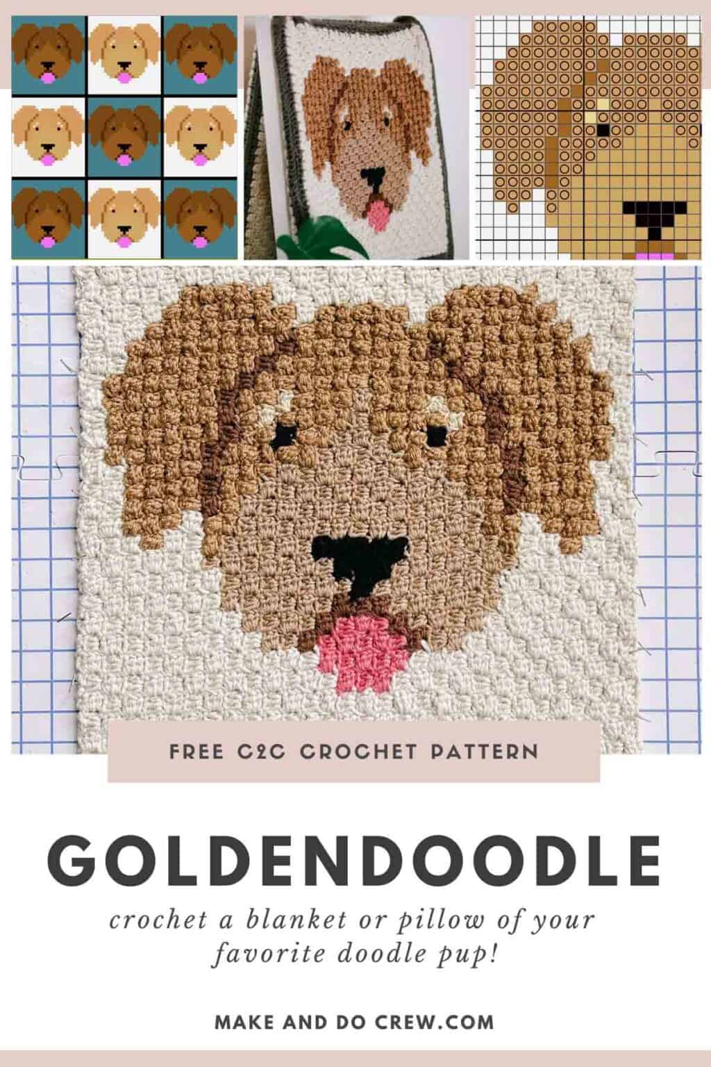 C2C Crochet Doodle Dog Free Pattern [adorbs!] » Make & Do Crew