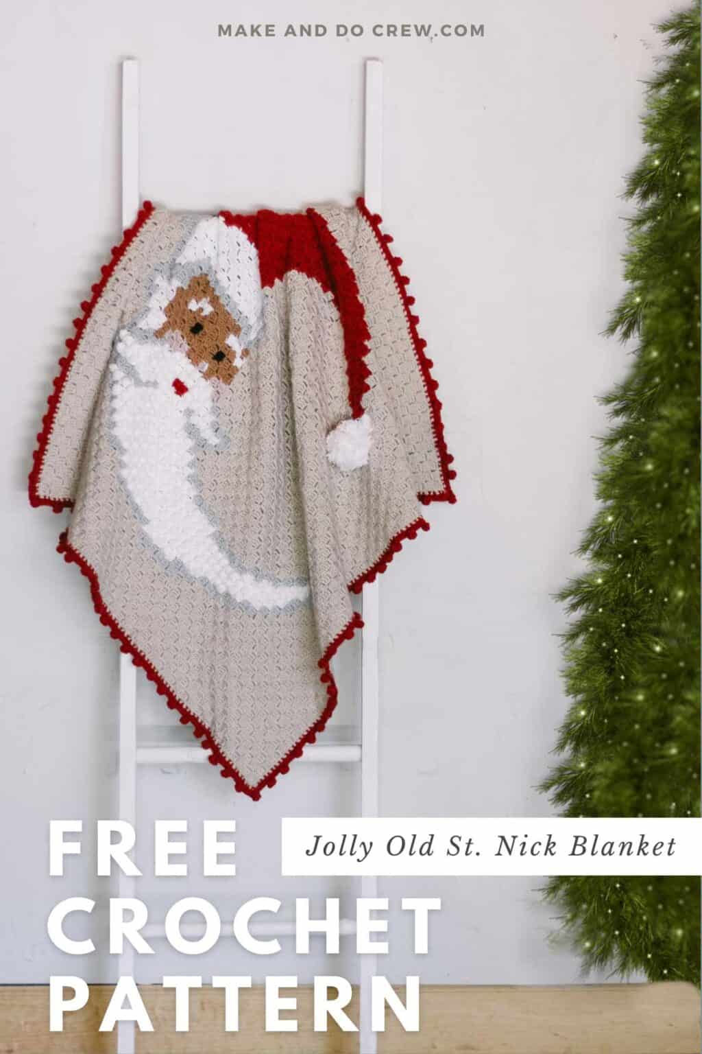 C2C Crochet Santa Blanket - Free Pattern » Make & Do Crew