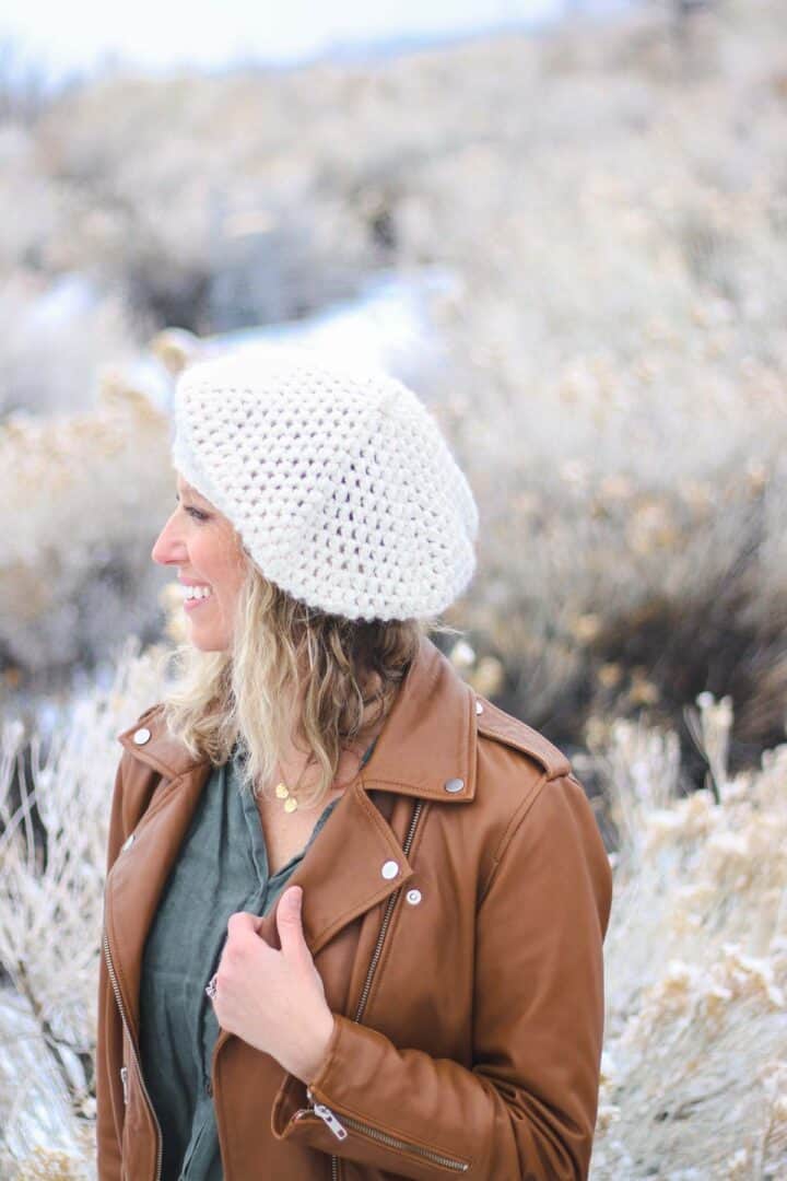 Easy Crochet Beret - Free Pattern for Beginners