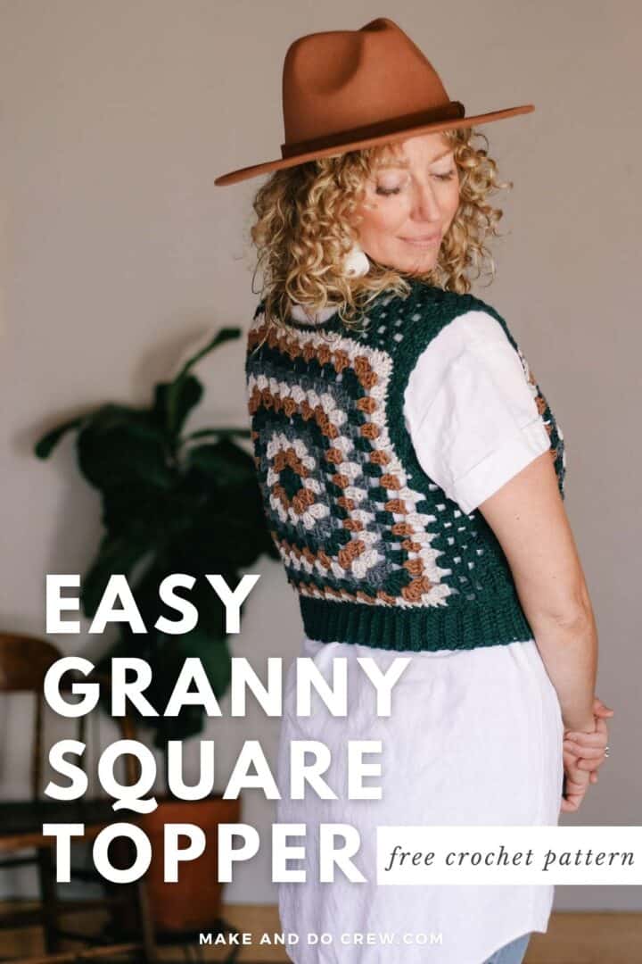 Easy Granny Square Vest - Free Crochet Pattern » Make & Do Crew