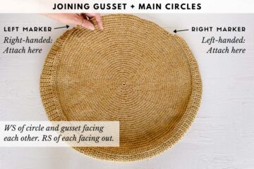 Easy Round Crochet Bag - Free Pattern + Tutorial