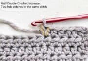 How to Half Double Crochet Stitch (HDC) for Beginners