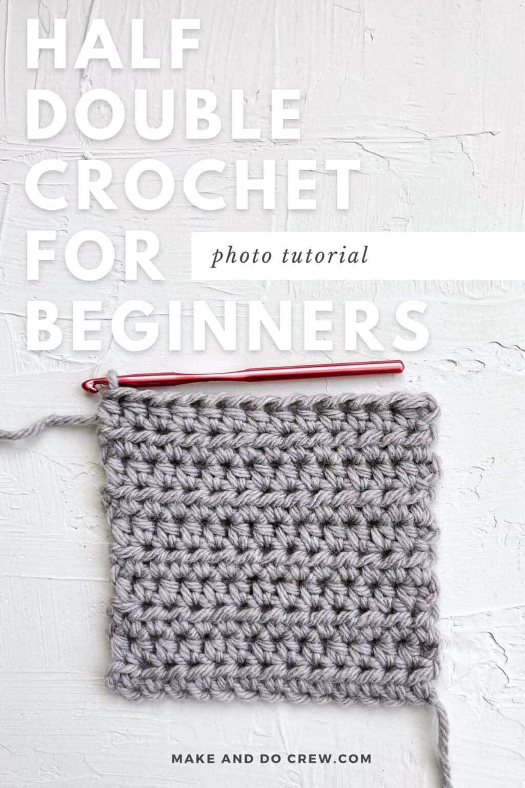 How to Half Double Crochet Stitch (HDC) for Beginners