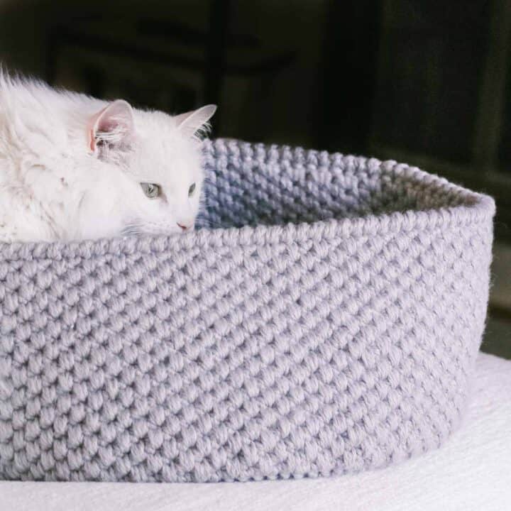 Free Crochet Cat Bed Pattern (for Dogs Too)