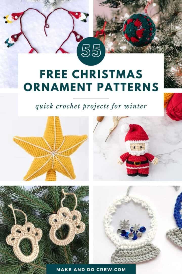 55 Free Crochet Christmas Ornament Patterns to Trim Your Tree