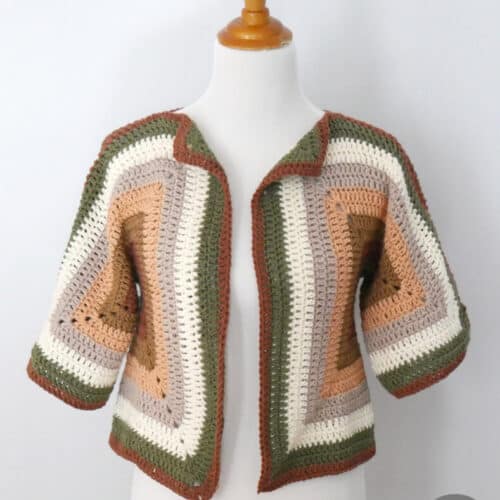 20 Crochet Hexagon Cardigans + Sweaters for Beginners