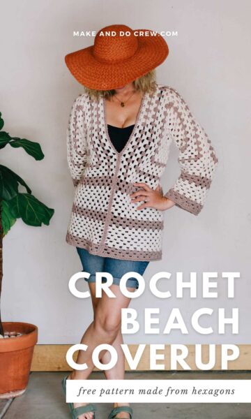 Crochet Hexagon Beach Coverup Free Pattern
