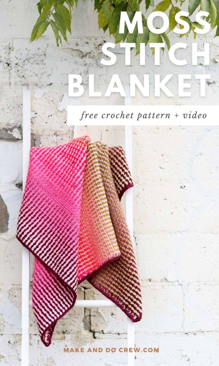 Ebb and Glow | Stunning Moss Stitch Blanket Pattern