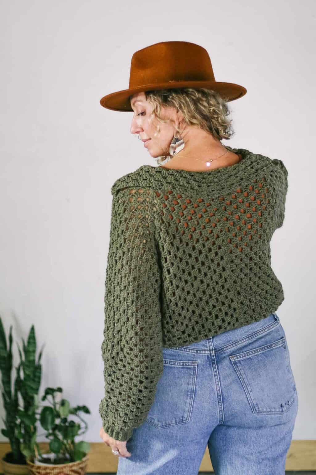 Cropped Hexagon Sweater - Free Crochet Pattern » Make & Do Crew