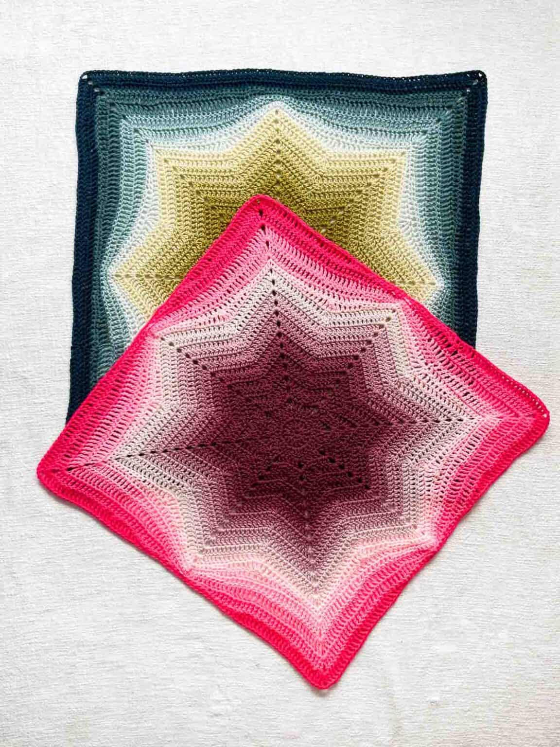 Supernova Crochet Square Star Blanket Pattern + Video