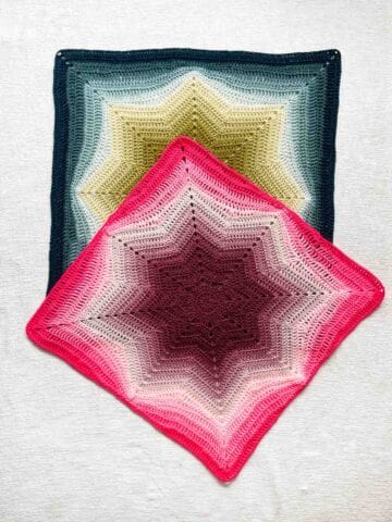 Supernova Crochet Square Star Blanket Pattern + Video