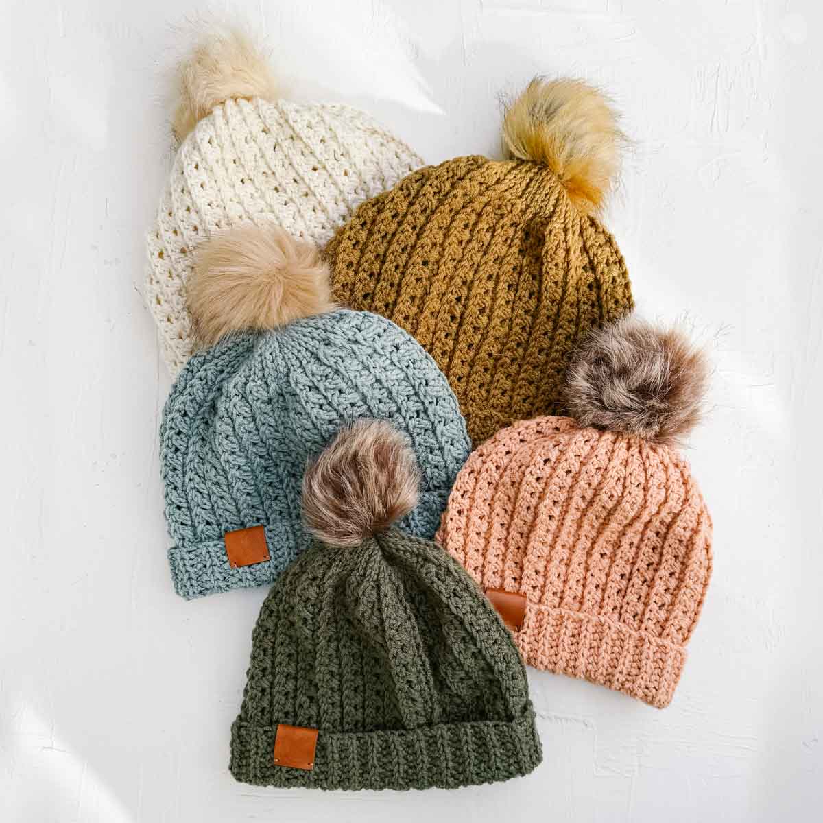 Sundowner Textured Crochet Hat Pattern (Baby-Adult)